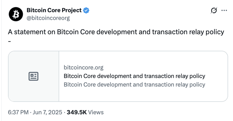 Bitcoin core devs' joint statement sparks heated debate among Bitcoiners