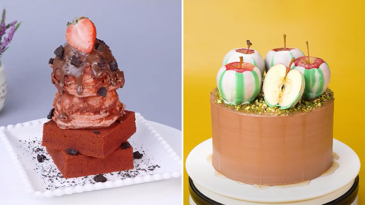 Stacked Choco Dessert vs Glazed Apple Cake – Comfort Cravings or ...