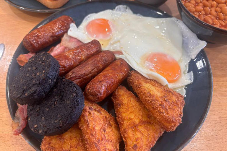 I tried the 23-piece Morrisons Big Daddy breakfast - I couldn't eat it all