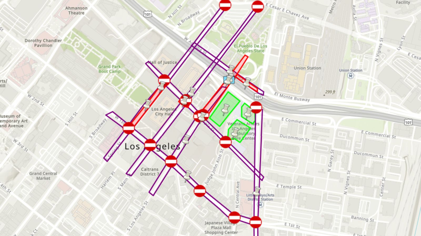 LA riots map shows where National Guard clashes are taking place