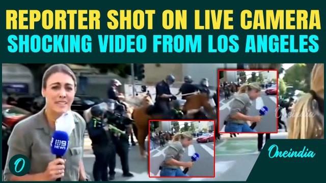 “You Just Shot the Reporter” - Journalist Hit by LA Police, Immigration ...