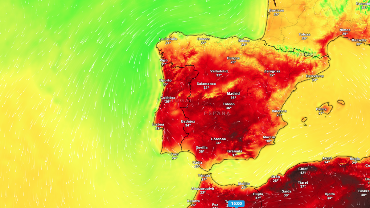 Temperaturas que rondan los 40 ºC y tormentas ponen en alerta a ocho ...