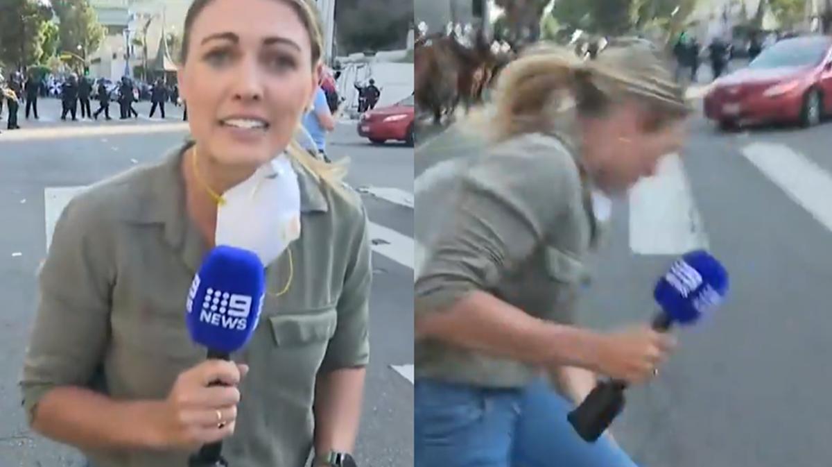 Journalist shot by police "rubber bullet" at LA protests