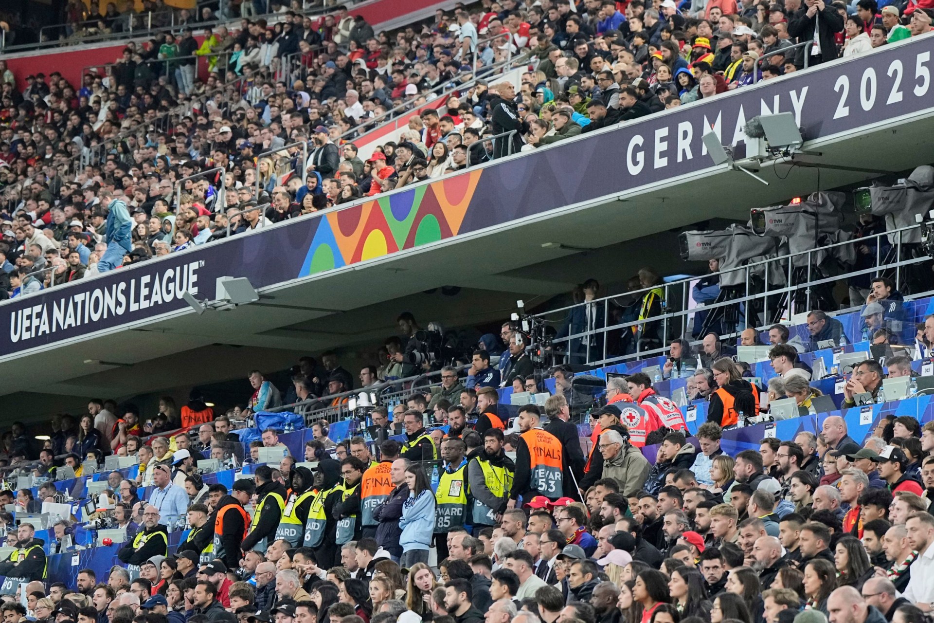 Football fan dies after falling from stand during Portugal v Spain final