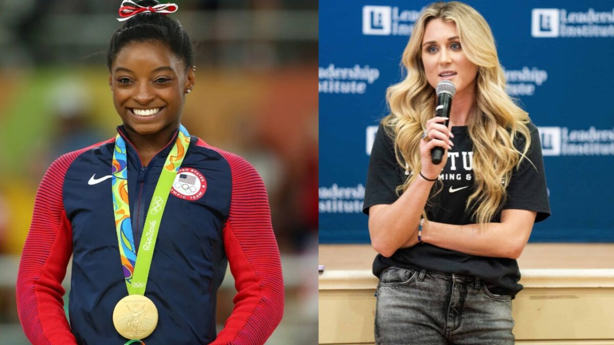 Riley Gaines Crowning Simone Biles as ‘GOAT’ Despite Political ...