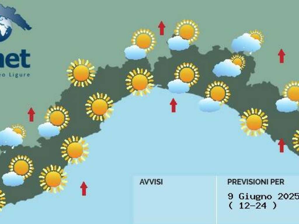 Meteo, arriva l’estate in Liguria: sole e aumento repentino delle ...