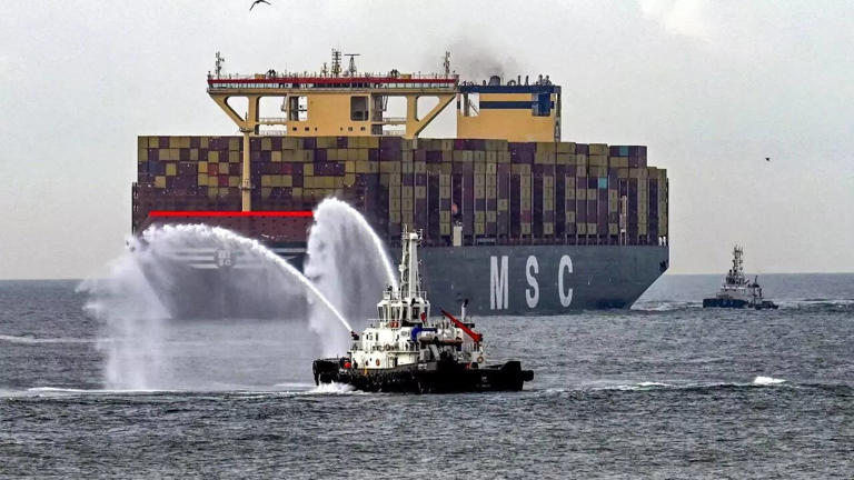 MSC IRINA docks at Vizhinjam: World's largest container ship gets water salute; major boost for ...