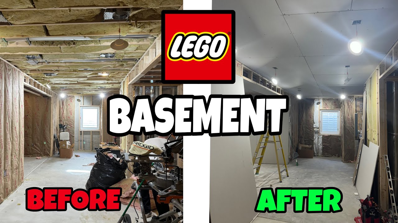 Building a Dream LEGO Basement Drywall Update!