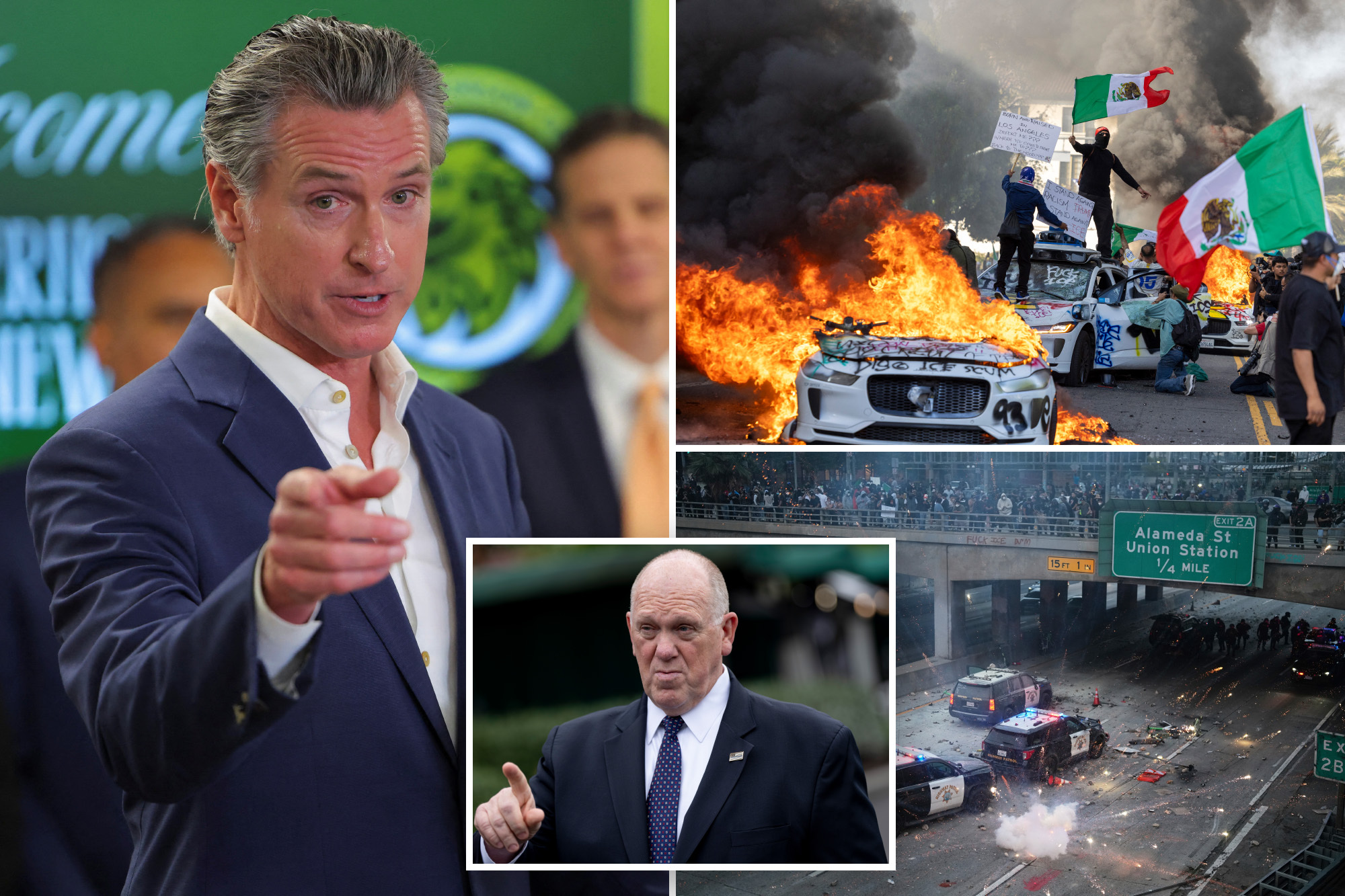 Gov. Newsom adds fuel to fire, dares Trump’s border czar Tom Homan to ...
