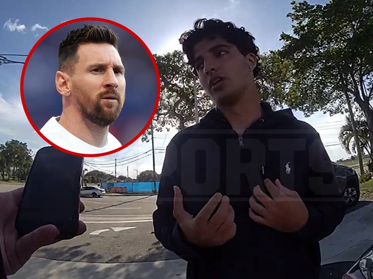 Lionel Messi Fan Chastised By Cop After Rushing Soccer Star