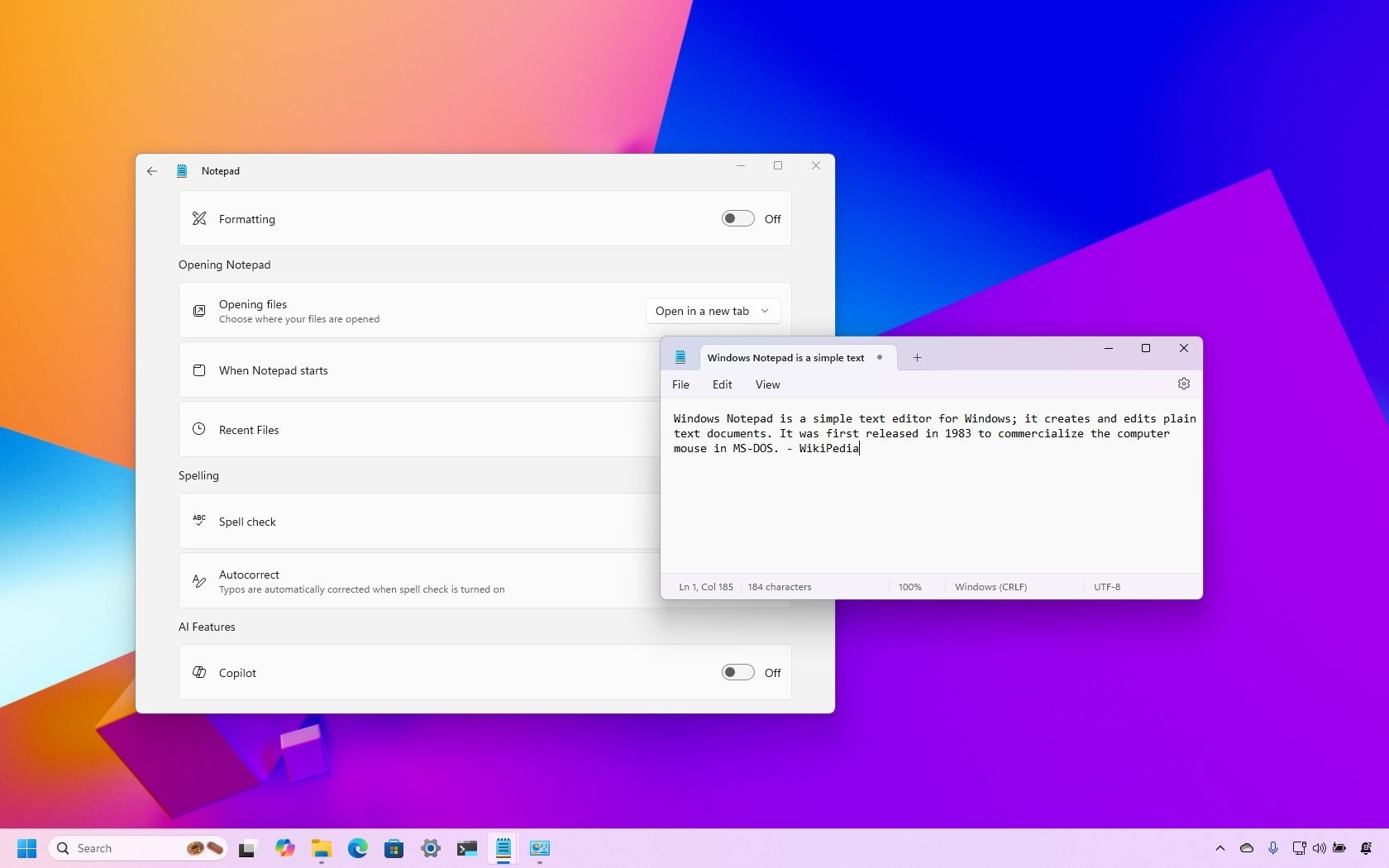 How to disable AI in Notepad on Windows 11 for a classic experience