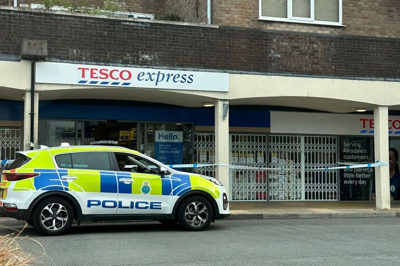 Tesco Express closed as police cordon off store