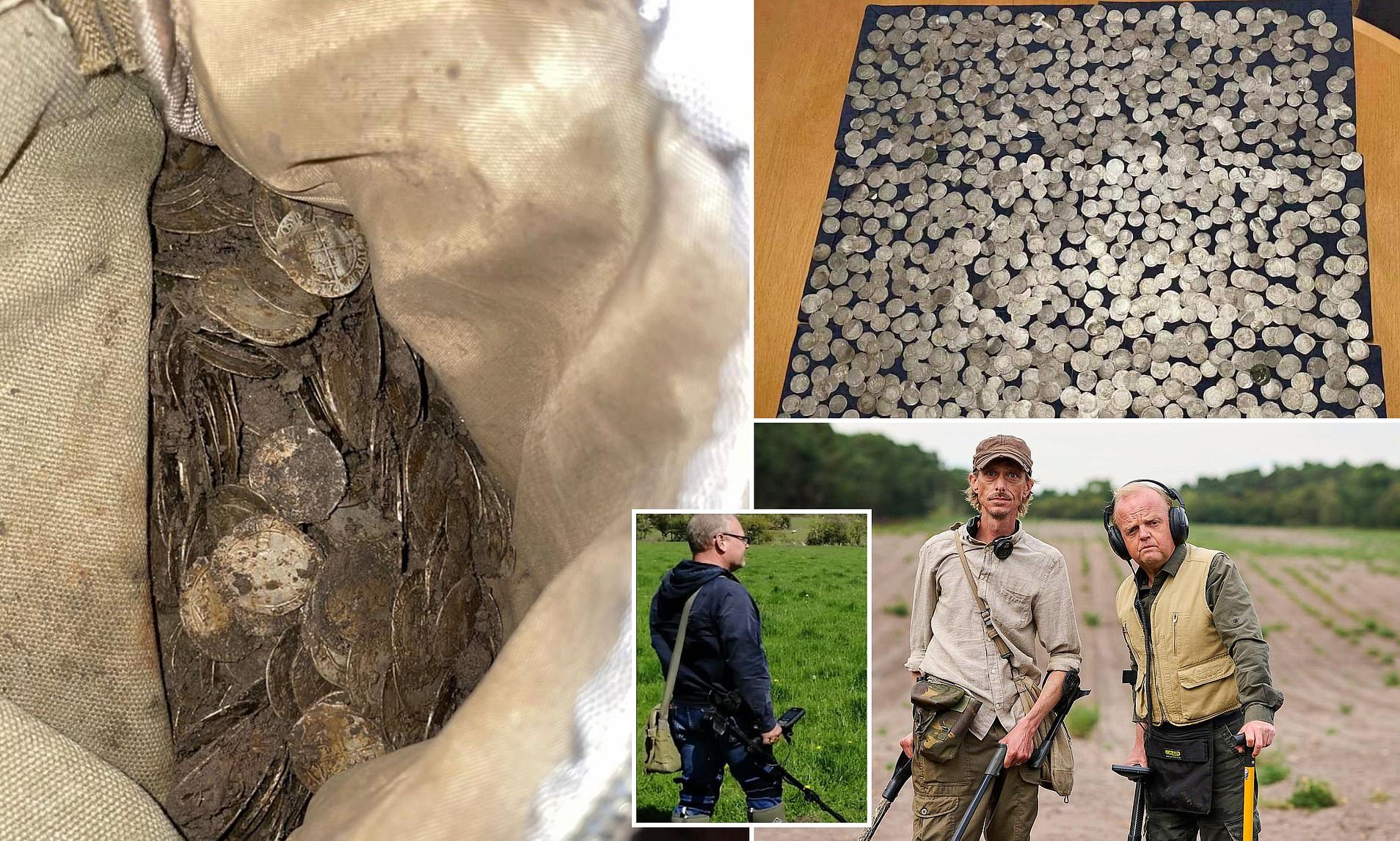 Treasure hunter finds coin hoard - after being inspired by BBC comedy ...