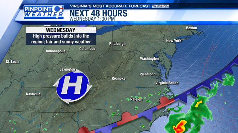 Pinpoint Weather: Late-day showers and storms on Monday
