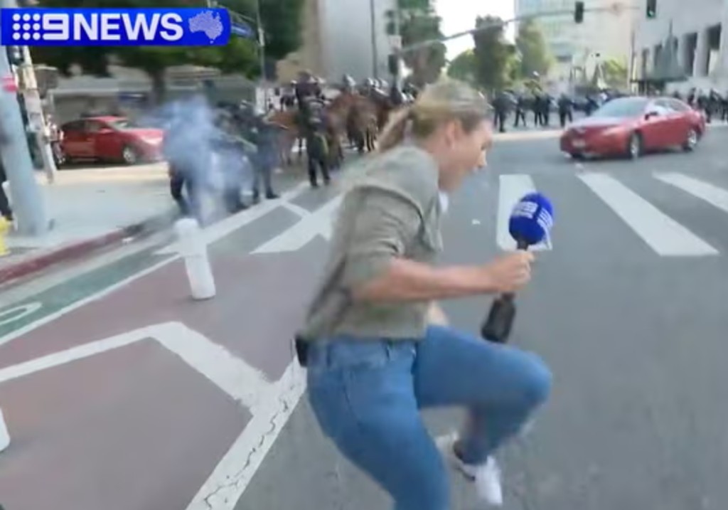 Australian journalist hit by rubber bullet while reporting from L.A ...