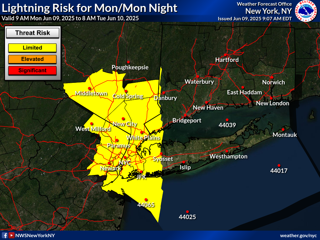Weather: Damp, humid start to the week in the Lower Hudson Valley June 9