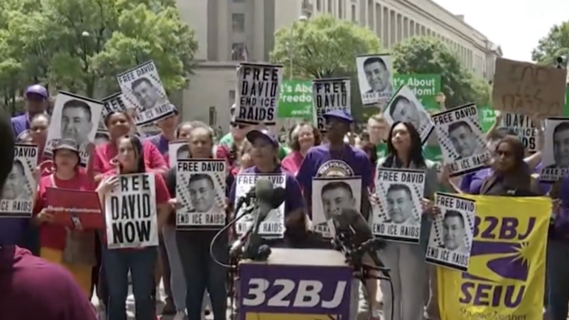 Protesters Stage Anti-ICE Rally In DC