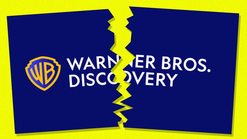 The WB Discovery Merger Failed, And Now It's Splitting Back Up