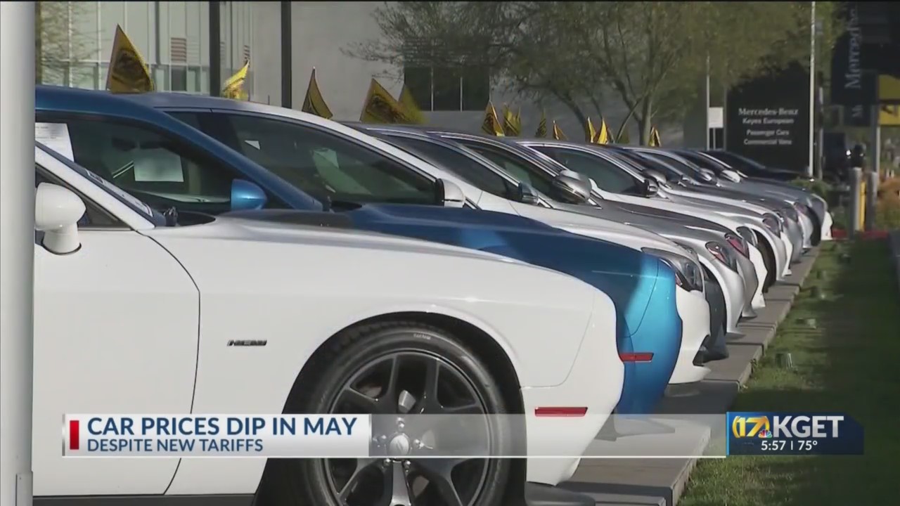 Car prices drop in May despite new tariffs