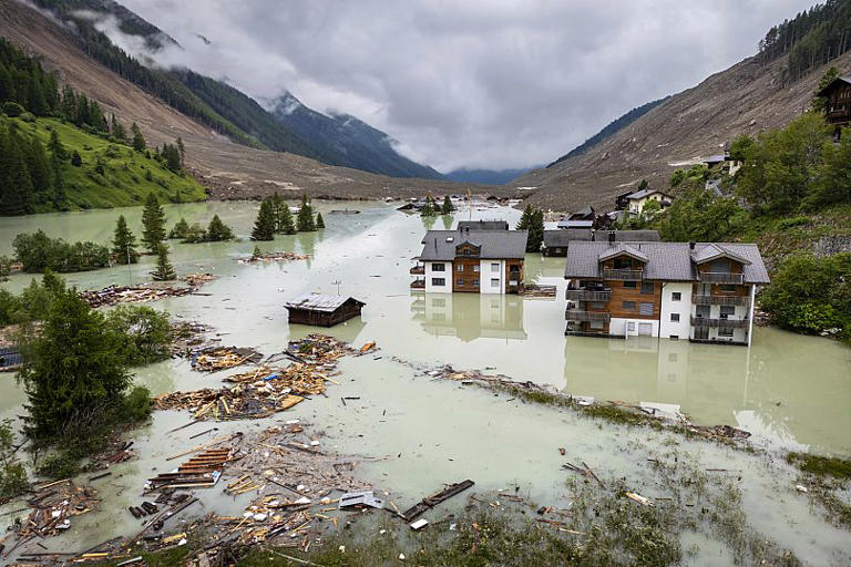Dozens evacuated in Switzerland's Valais canton as heavy rain unleashes ...