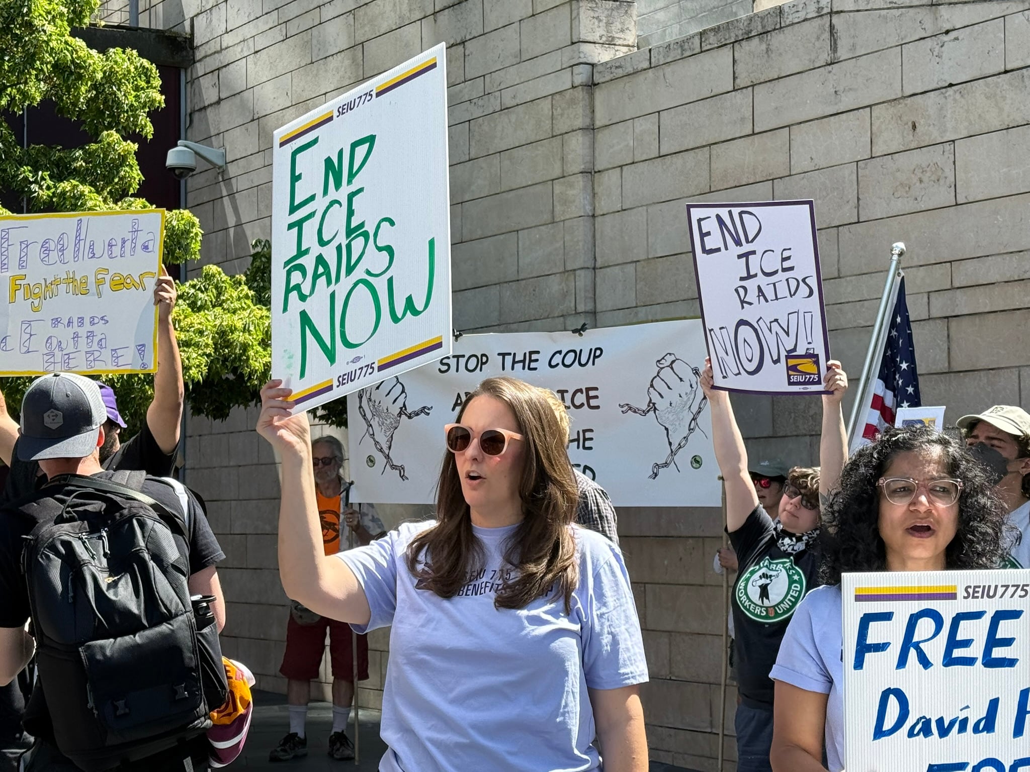 SEIU leader David Huerta released from custody after arrest during ...