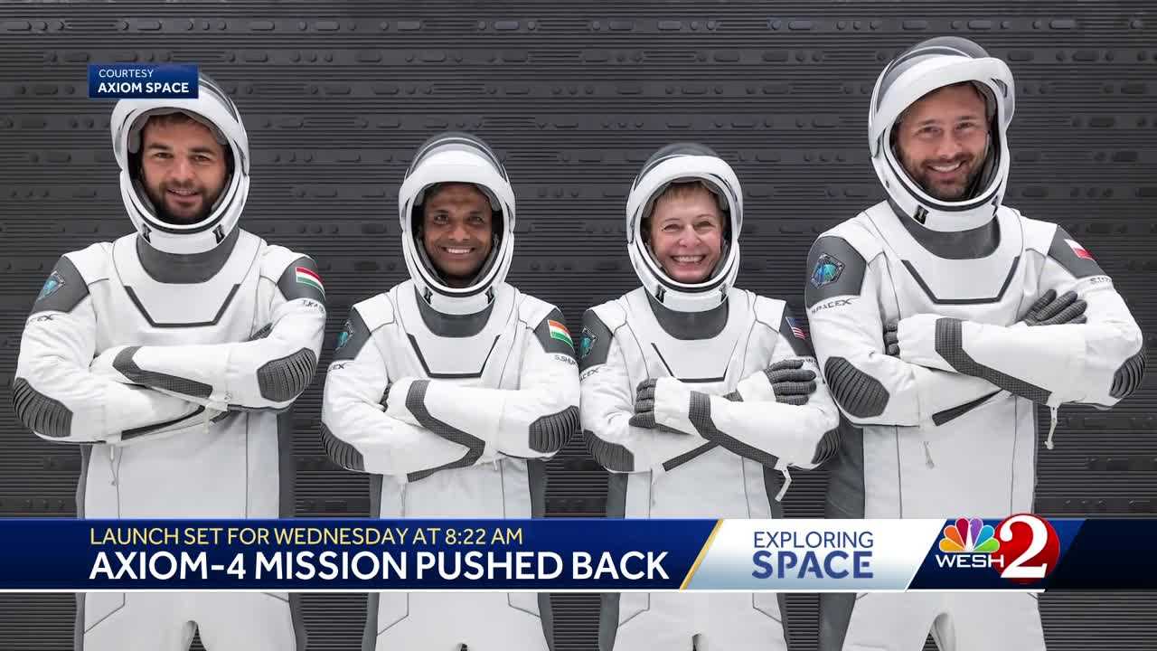 Ax-4 mission launching 4 astronauts pushed back again
