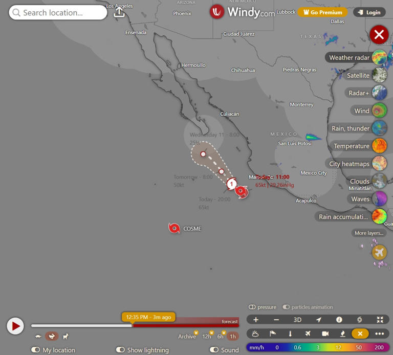 Hurricane Barbara: Live tracker maps