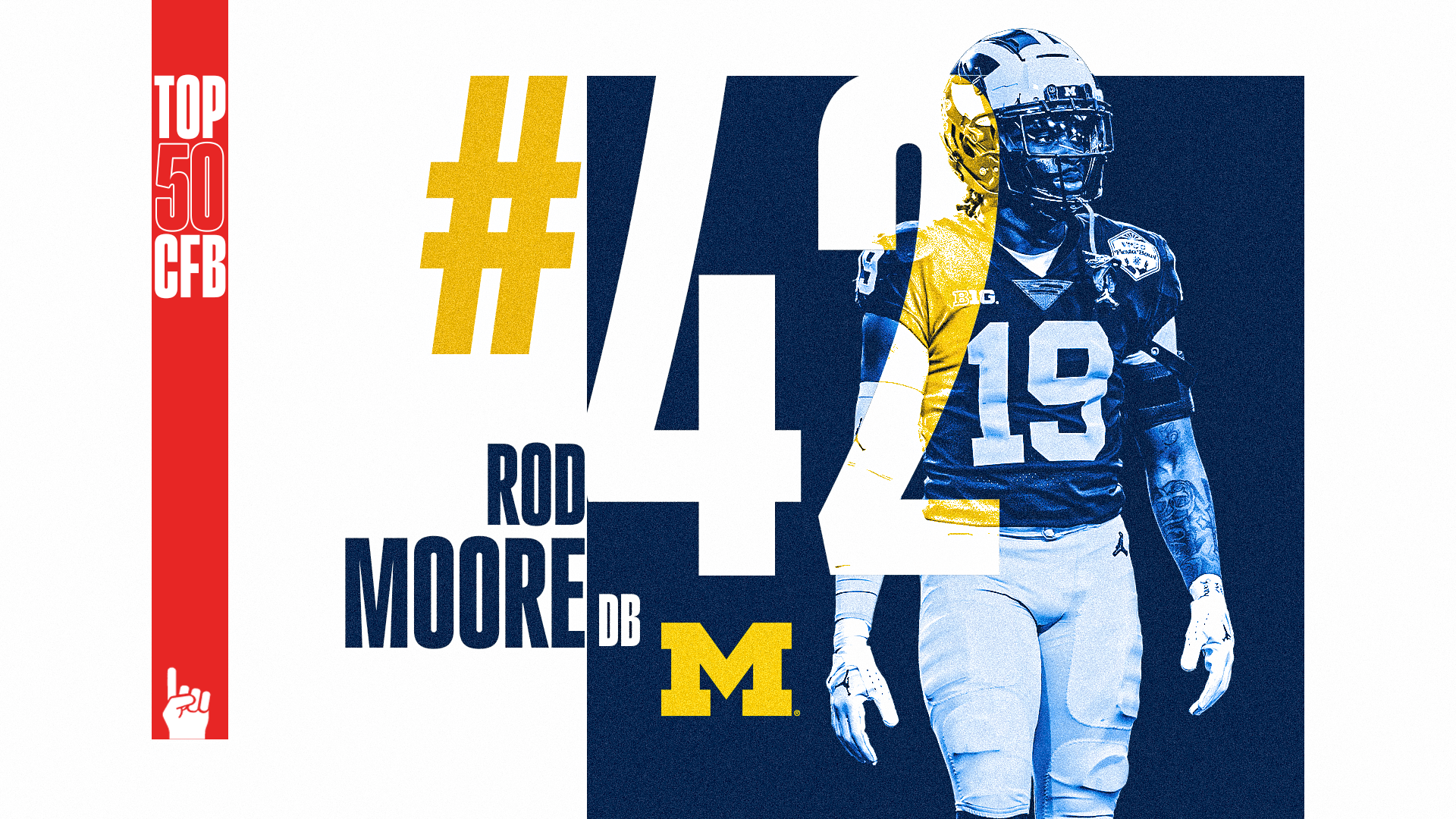 Rod Moore's preseason profile, No. 42 player on our top 50 list for 2025
