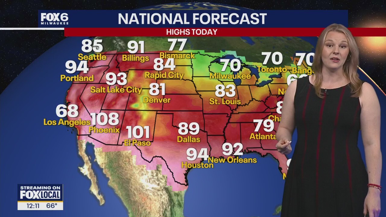 Summer heat spreads across the U.S.