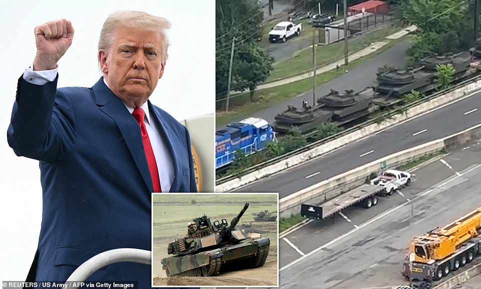 Tanks roll into DC for Trump's massive show of force