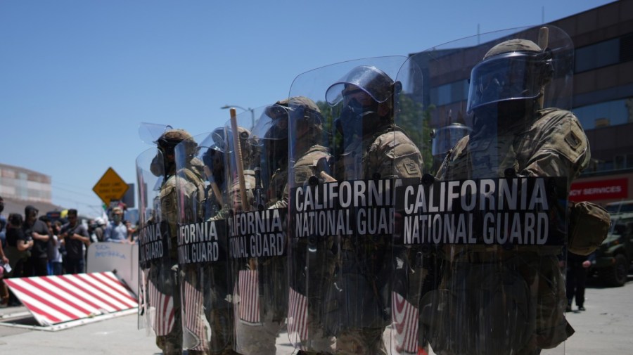 Appeals court allows Trump to keep National Guard deployed, for now