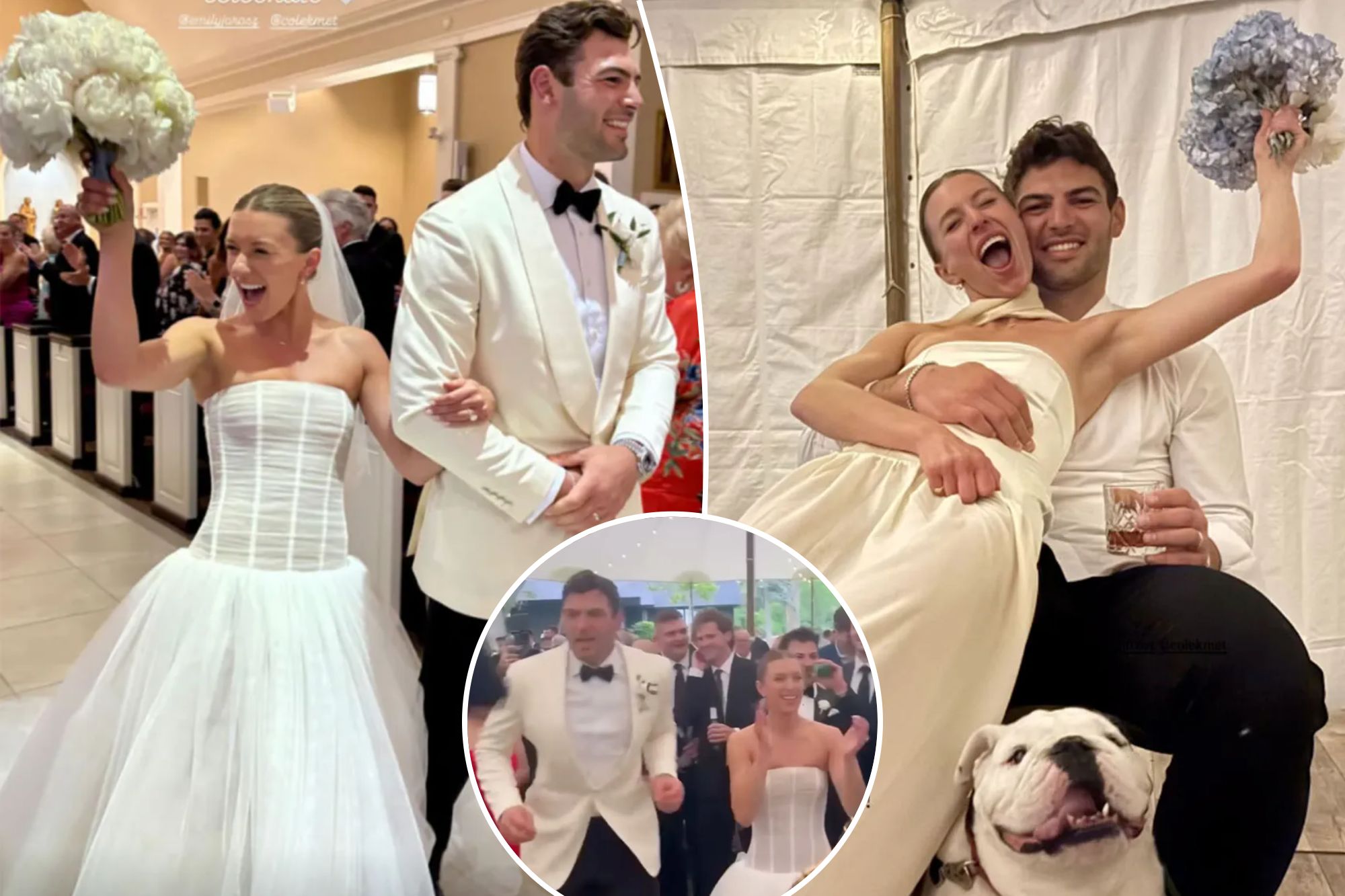 Bears star Cole Kmet gets married to longtime girlfriend with teammates ...