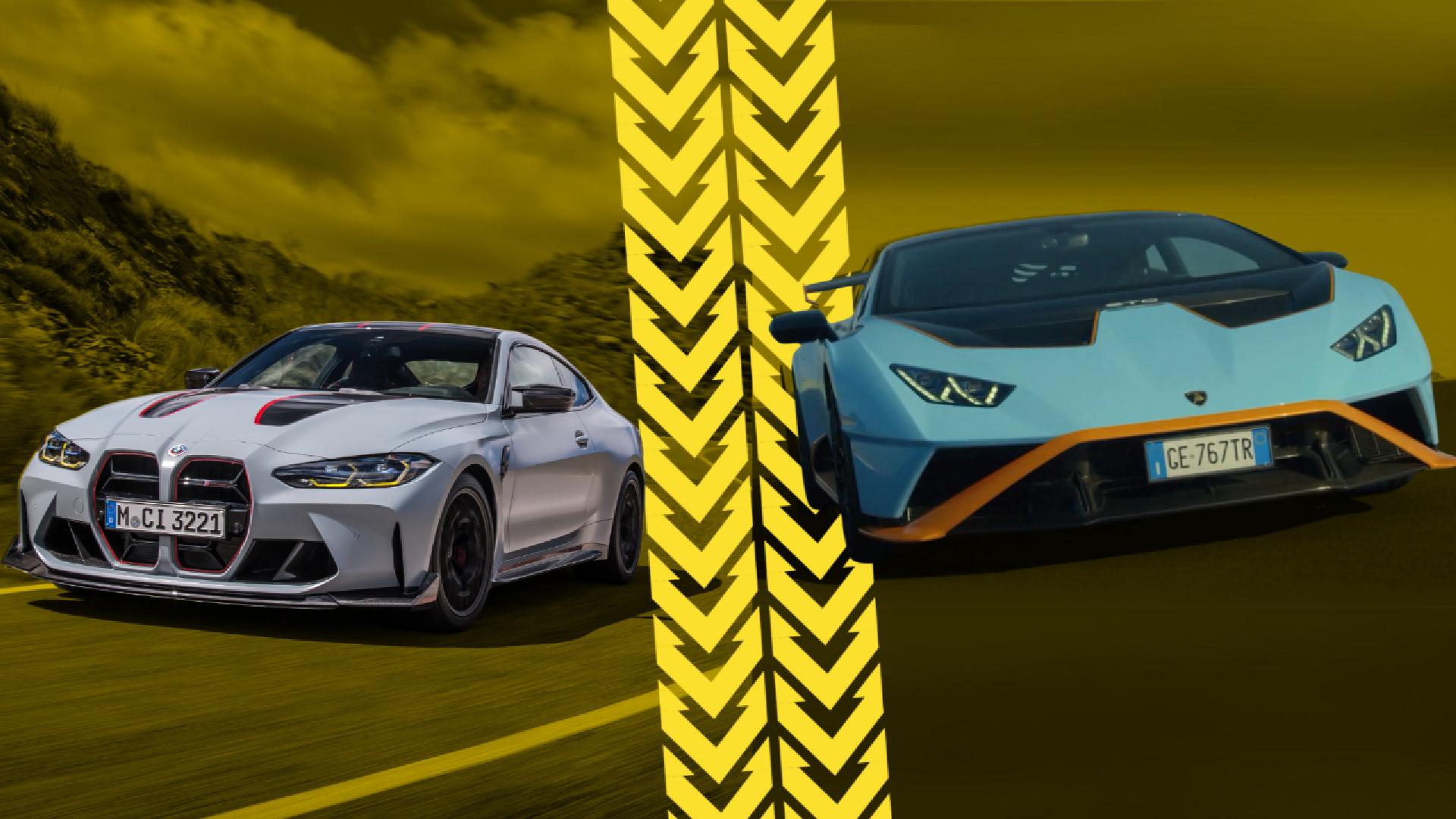 Lamborghini Huracan STO gegen BMW M4 CSL, Showdown der Luxus ...