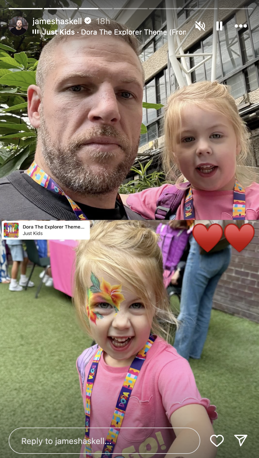 James Haskell enjoys father-daughter time with Bodhi after Chloe ...