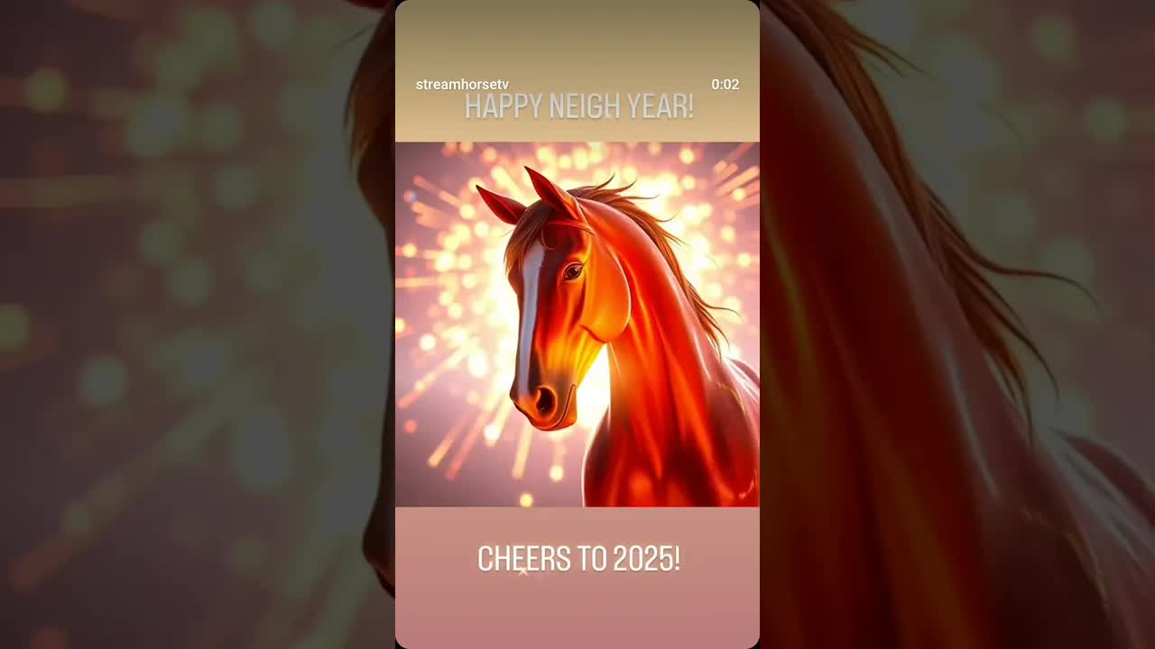 streamhorse: happy neigh year! cheers to 2025!
