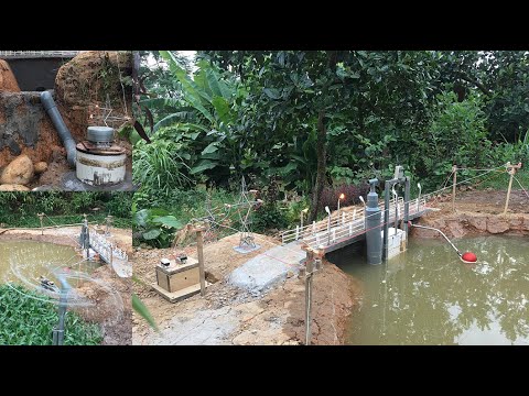 Mini hydro dam for vegetable garden