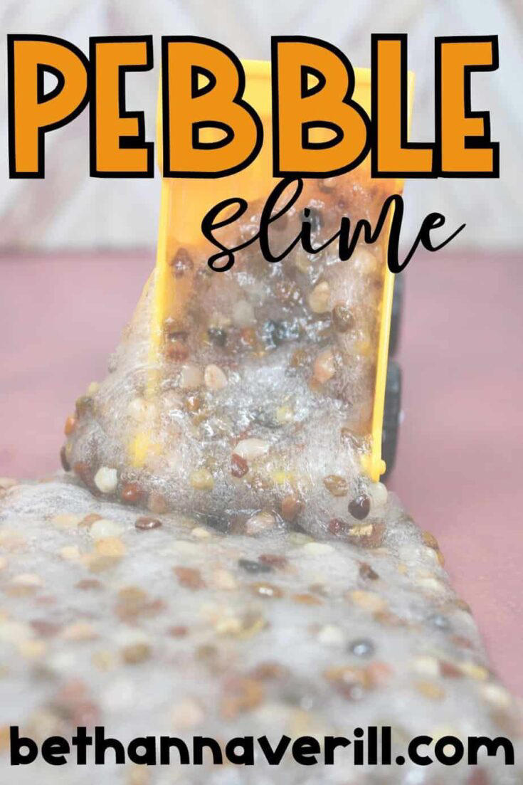 Crunchy Pebble Slime Recipe for Kids