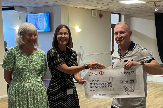 Basingstoke club donates £4,180 to ARK Cancer Charity
