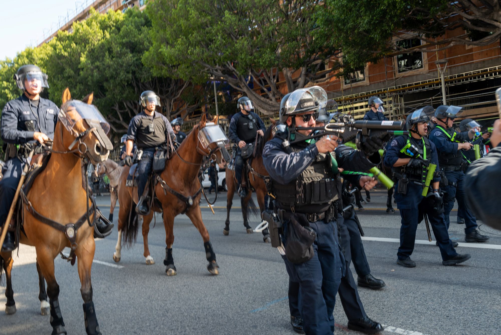WATCH: LA Protester Ran Over, Kicked by Police Horses as Protests ...