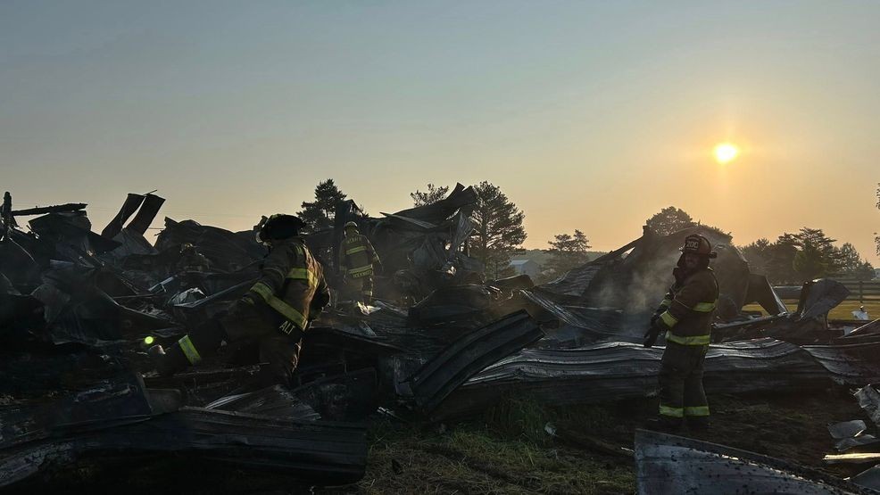 Amish building engulfed in flames by early morning fire in McBain
