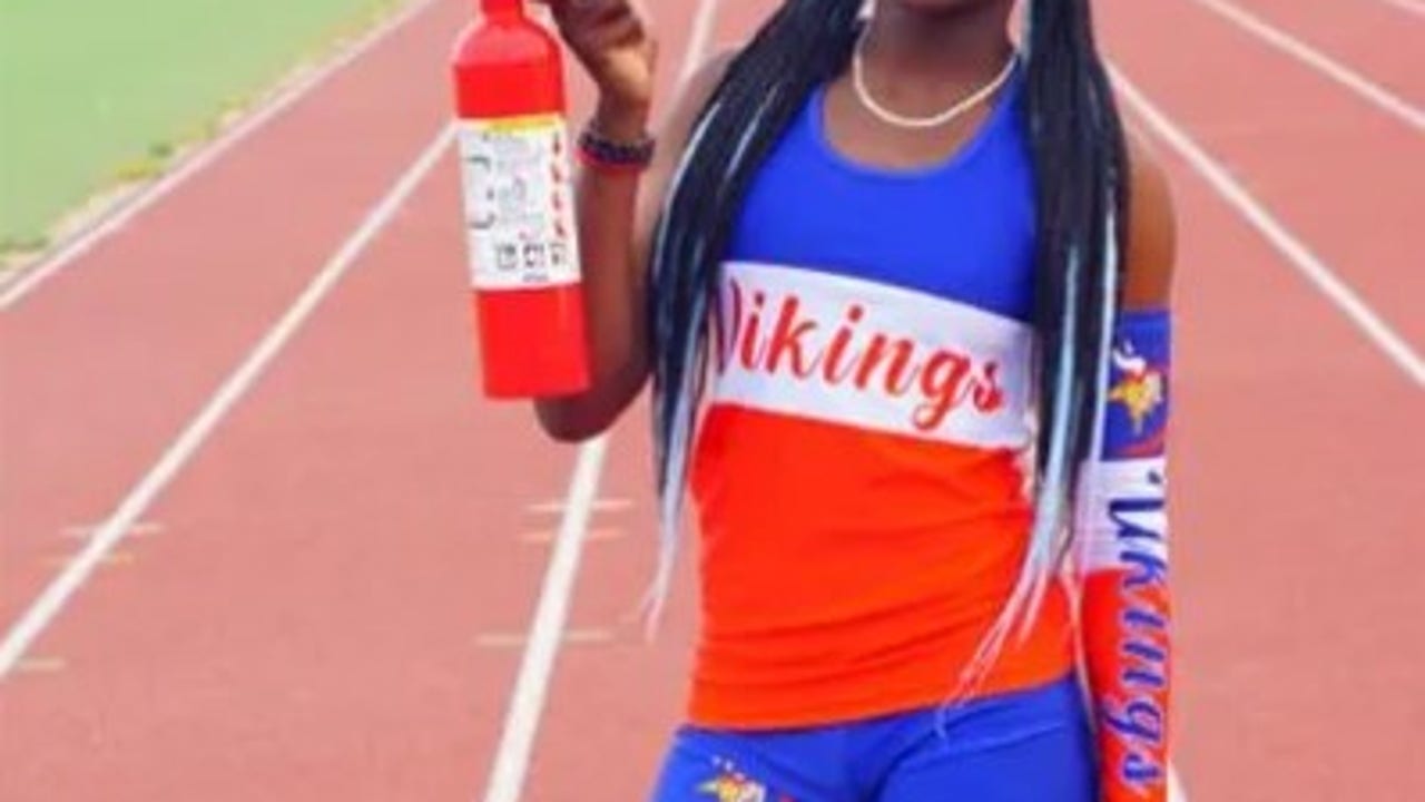 California track star, disqualified for fire extinguisher celebration ...
