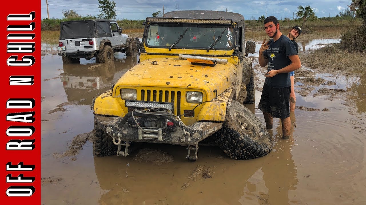 Crazy Jeep Wrangler YJ Rescue Mission in a Swamp