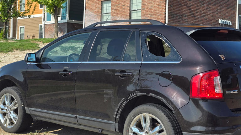 Canyon residents wake up to shattering glass from hail, wind