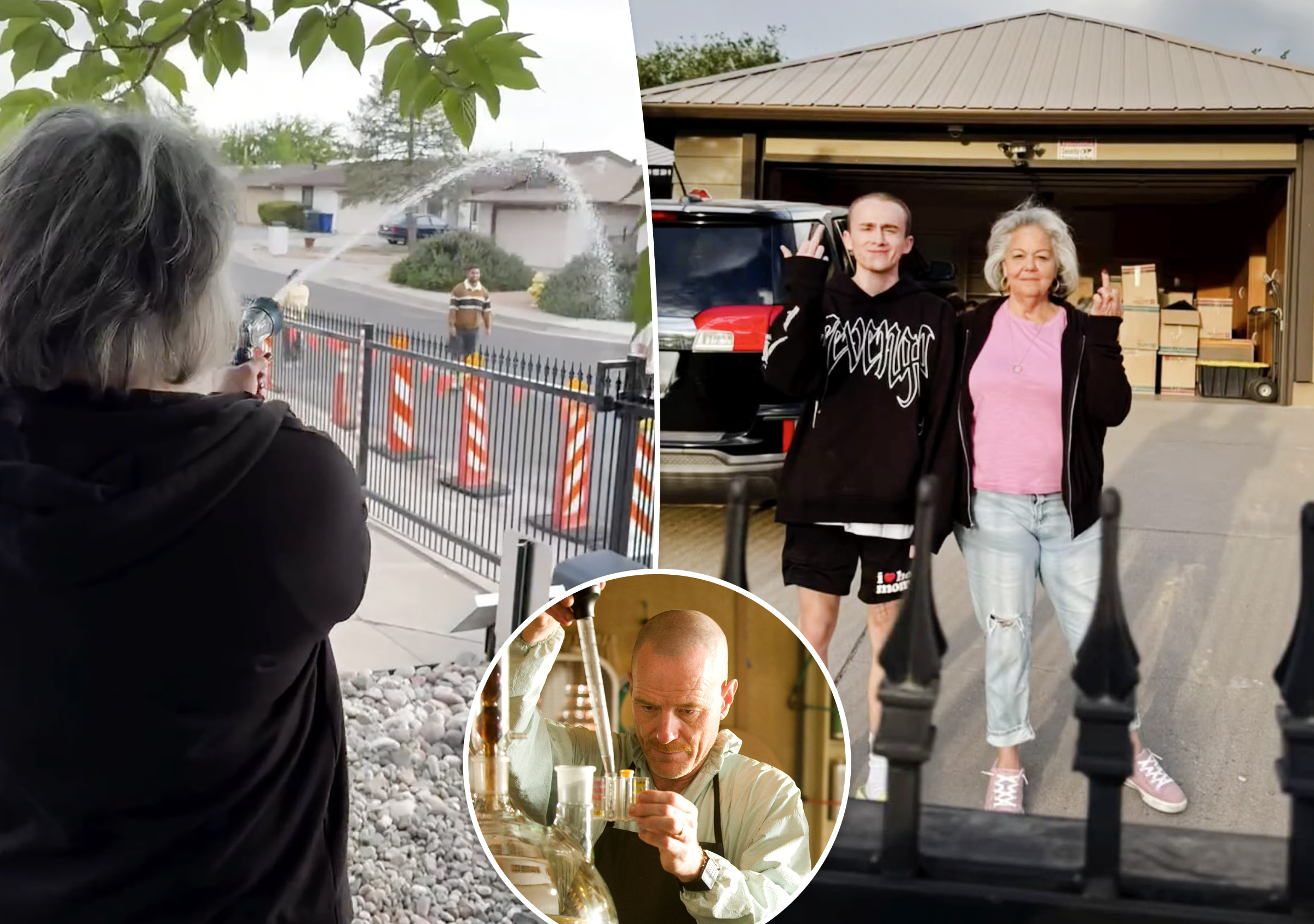 Angry owner of ‘Breaking Bad’ house sprays fans with water hose ...