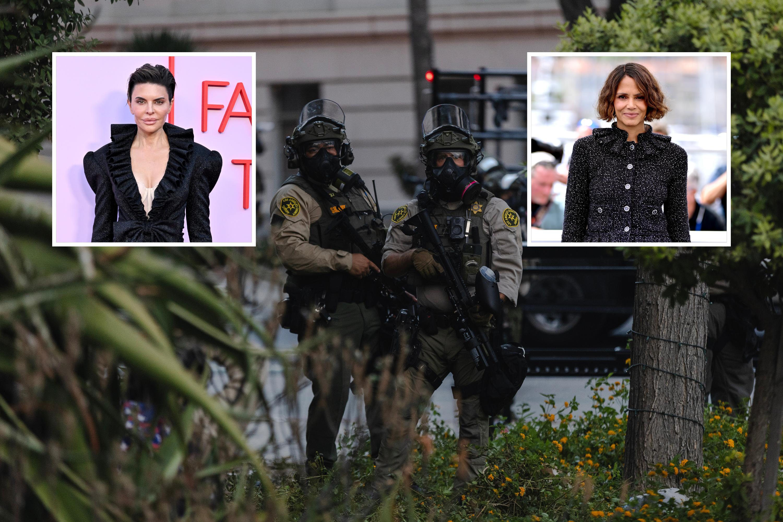 Celebrities react to LA riots