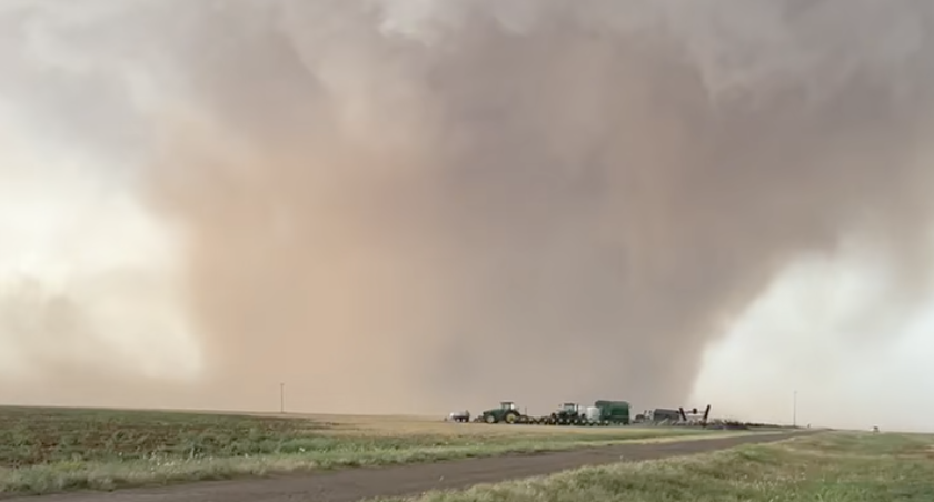 Texas Farmer Captures Jaw-Dropping Morton Tornado