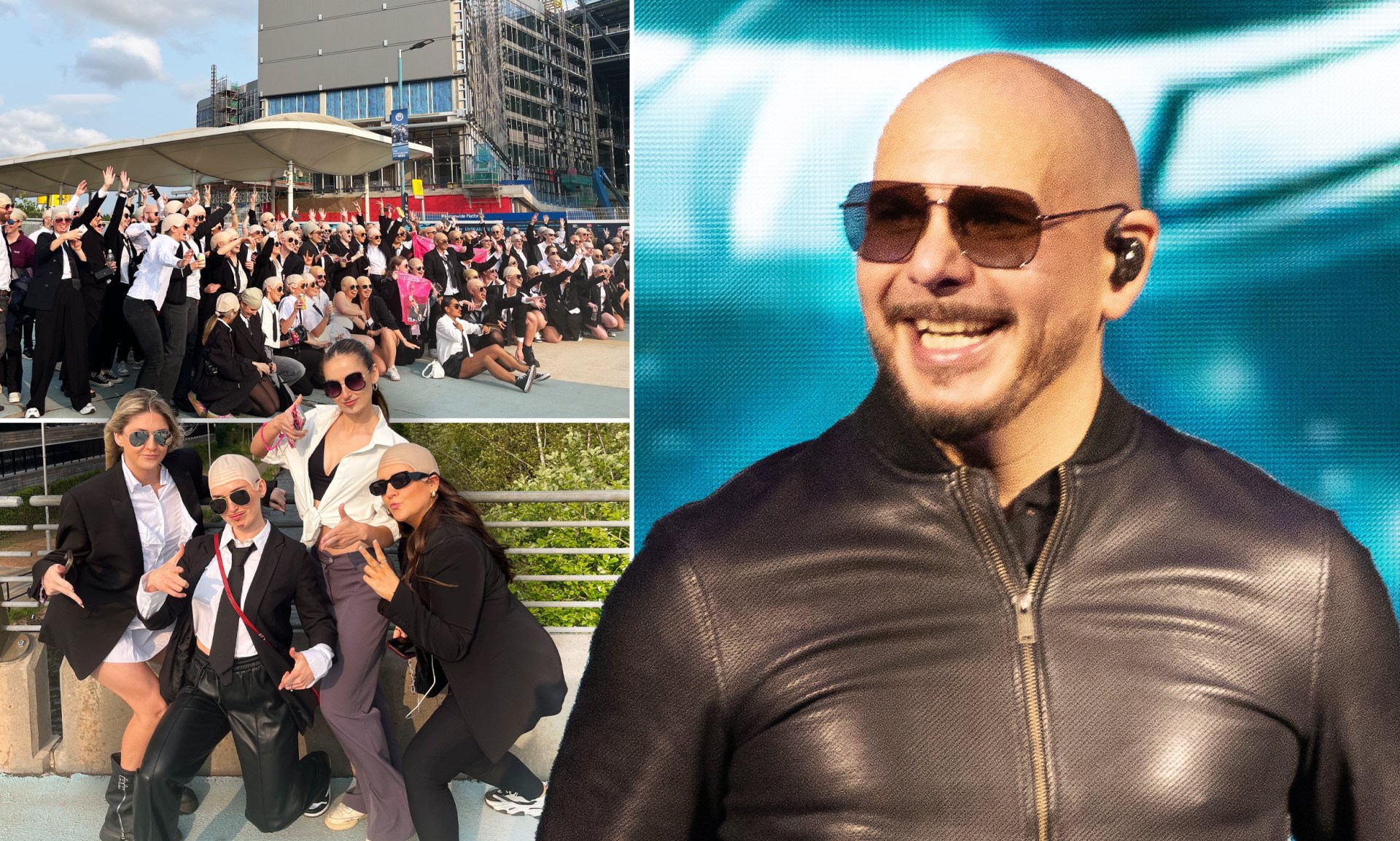 Pitbull Mania: Bald caps take over Manchester show