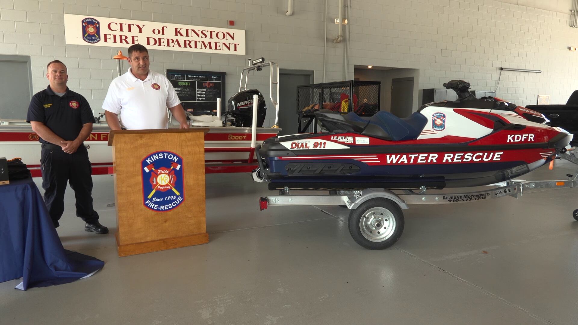 Kinston Department of Fire and Rescue unveils new jet ski