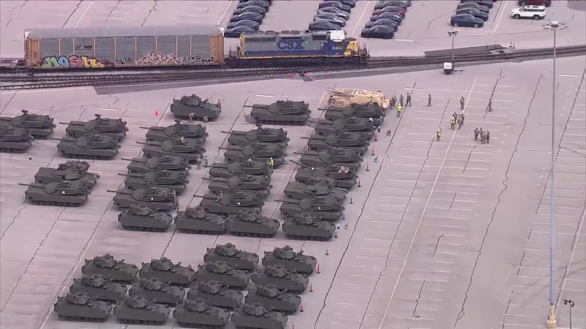 The tanks involved in the military parade have been modified for DC streets