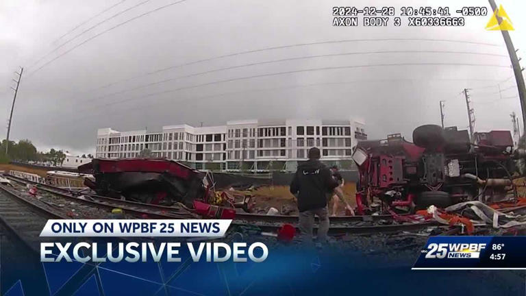 New video shows aftermath of Brightline train crash with Delray Beach ...